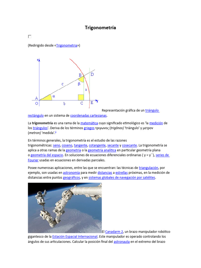 Introducción a la Trigonometría Matemática | PDF | Trigonometría ...