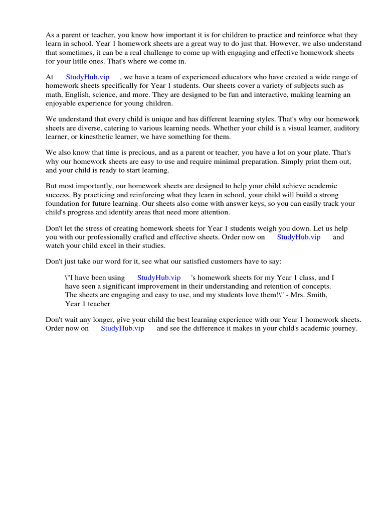 Yr 1 Homework Sheets | Download Free PDF | Worksheet | Learning