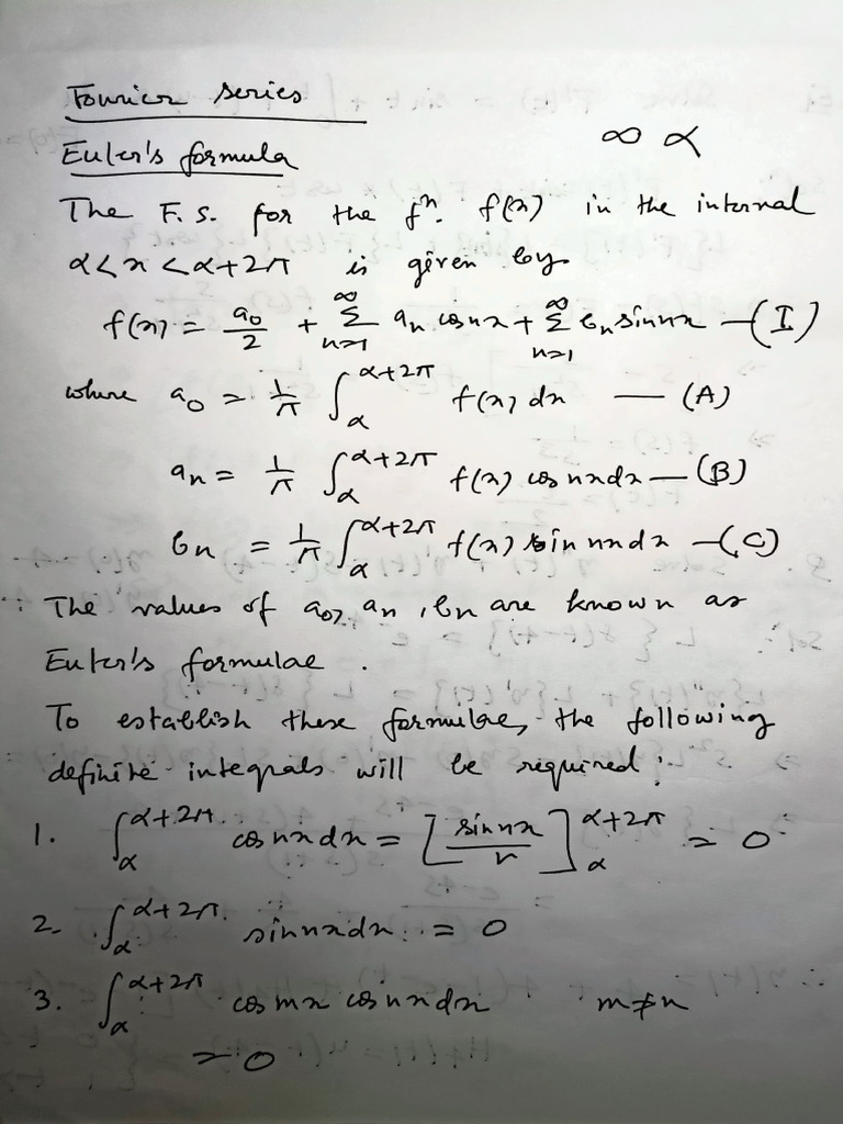 Transform Calculus - Fourier Series | PDF