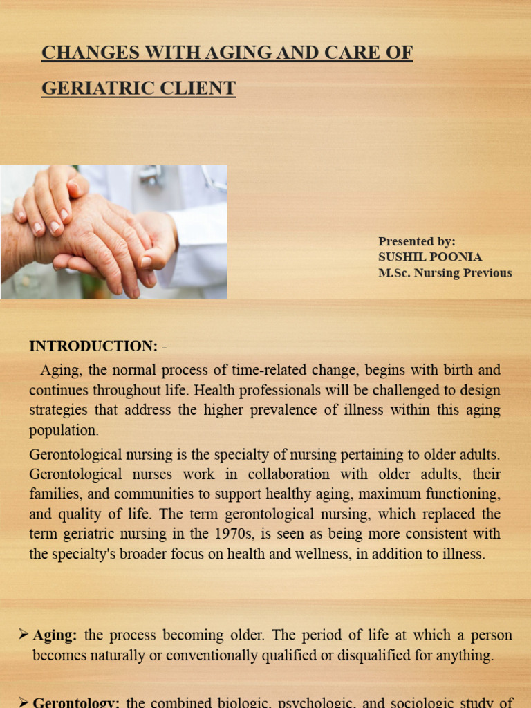 Gerontology | PDF | Gerontological Nursing | Nursing