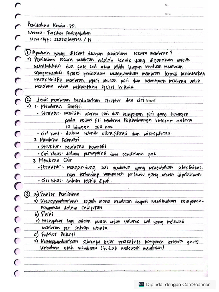 Pemisahan Kimia Tugas P5 | PDF