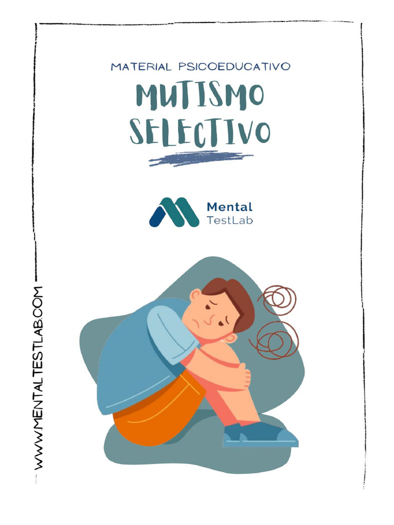 Mutismo Selectivo | PDF | Ansiedad | Desorden de ansiedad social