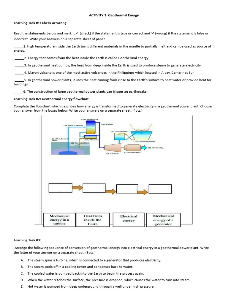 ACTIVITY 3-Geothermal Energy | PDF