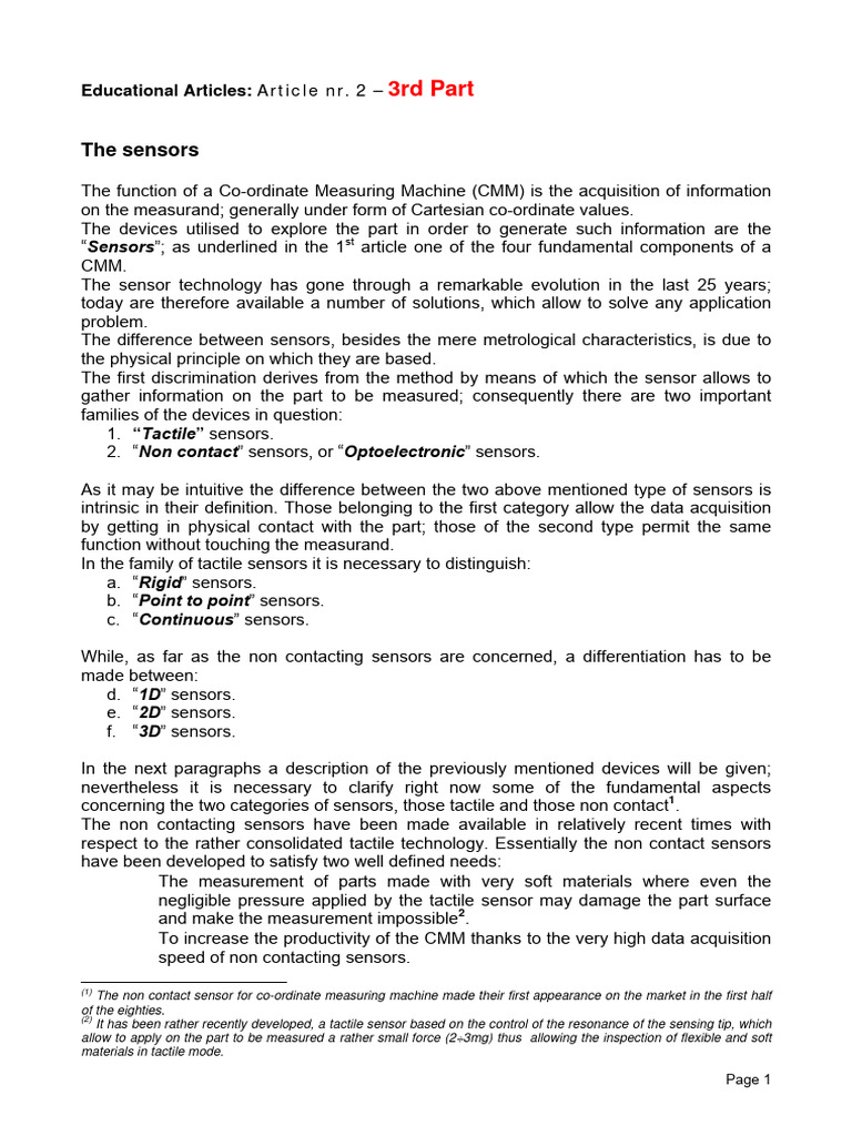 2nd educational article_part 3 | PDF | Sensor