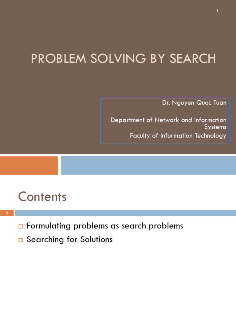 Chapter 2 Problem Solving by Search | PDF | Computational Problems | Algorithms And Data Structures