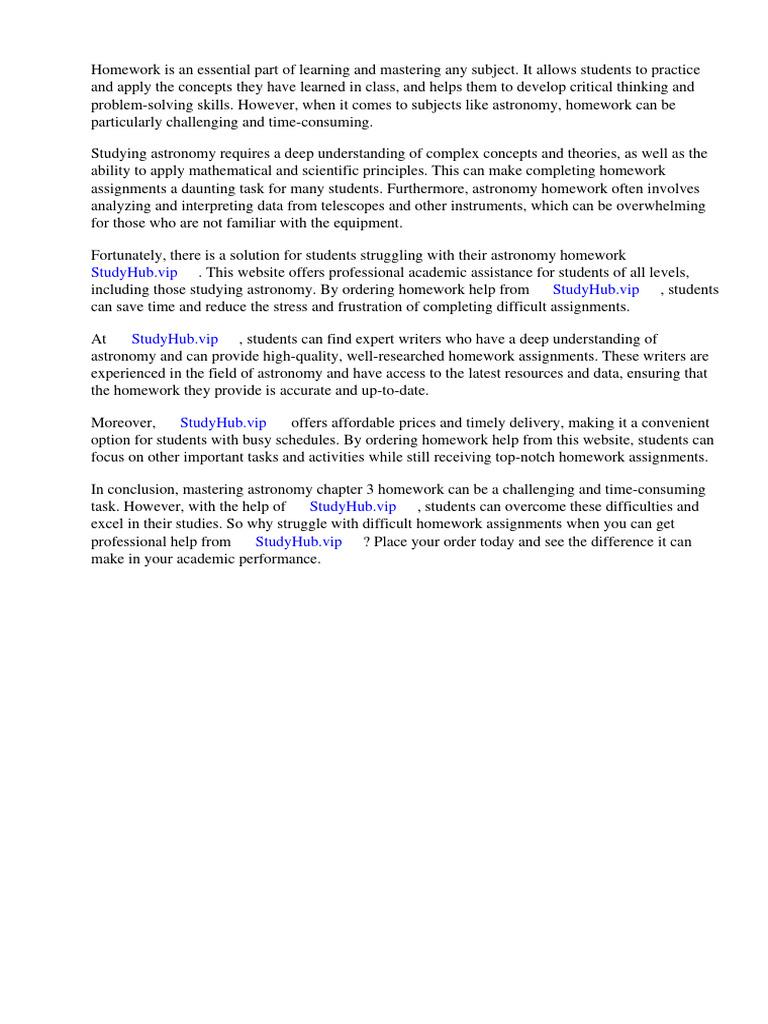 Mastering Astronomy Chapter 3 Homework | PDF | Homework | Books