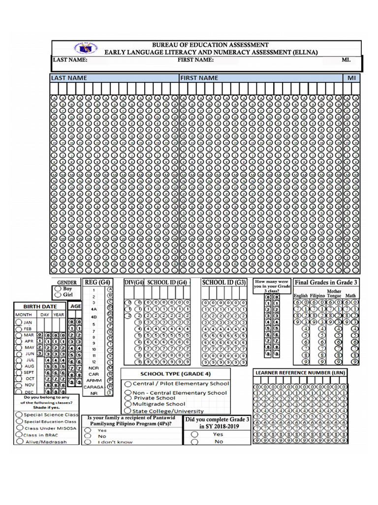 Ellna Answer Sheet Final - Docx Filename Utf-8 Al | PDF