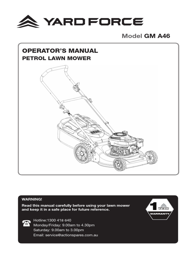 Operator'S Manual: Model | PDF | Lawn | Mower