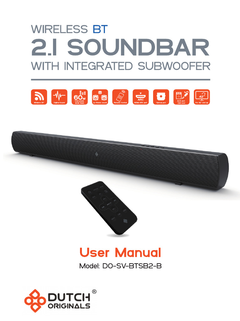 Manual Soundbar | PDF | Ac Power Plugs And Sockets | Manufactured Goods