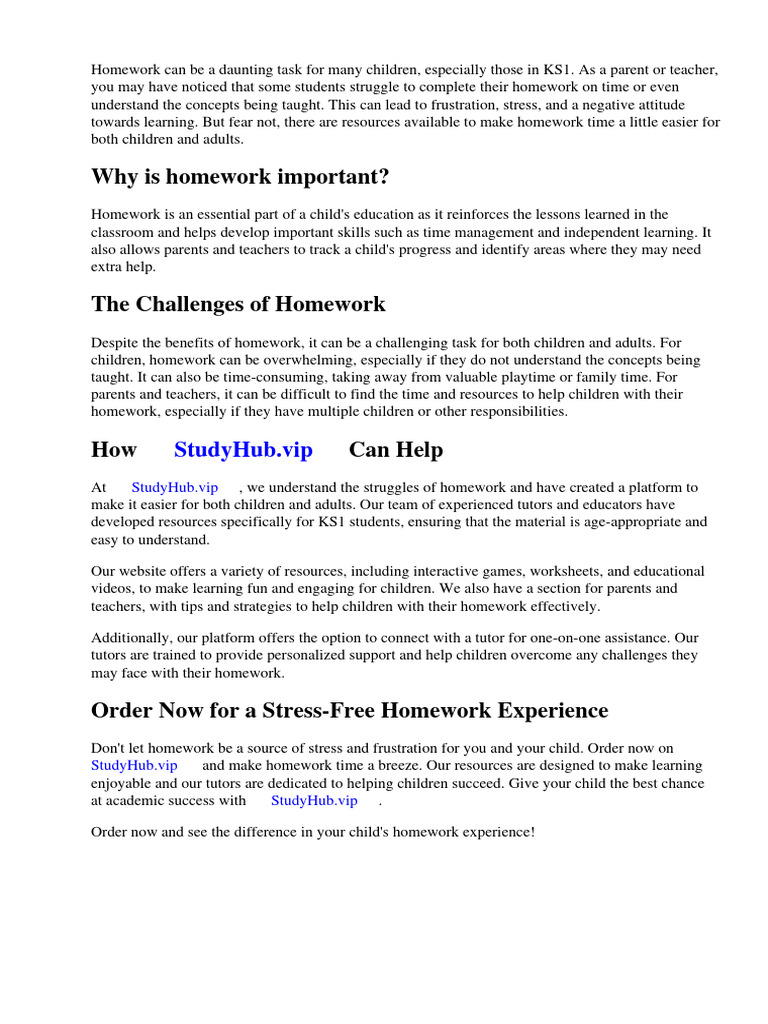 Homework Resources Ks1 | Download Free PDF | Teachers | Homework