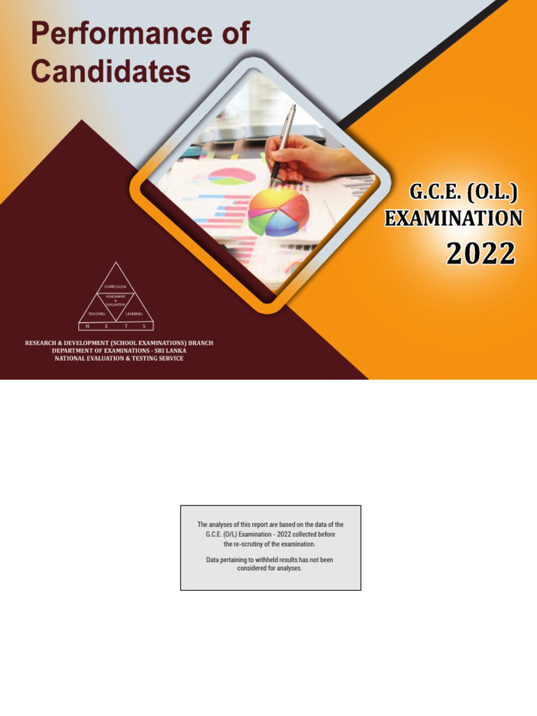 G.C.E. O.L. Exam 2022 Candidate Performance | PDF | Student Assessment ...
