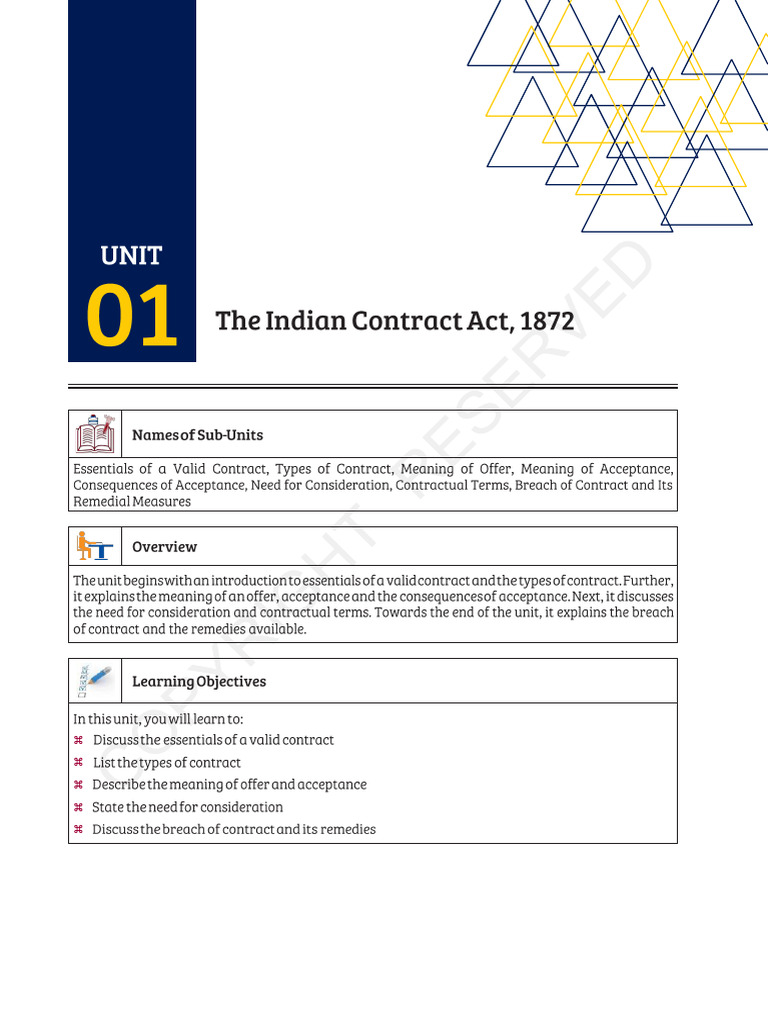 All CL 1-15 Merged With PPT (Vijay) | PDF | Law Of Agency | Breach Of Contract