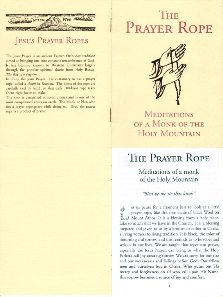 The Prayer Rope, Meditations of A Monk of The Holy Mountain | PDF