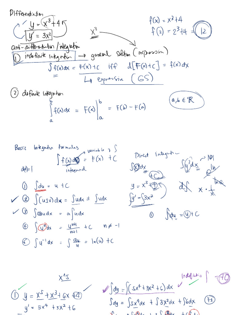 Basic Integration Formulas | PDF