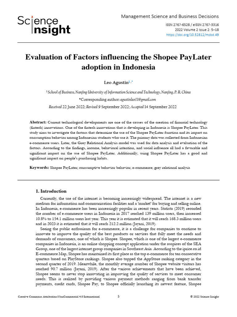 Agustin 2022 | PDF | Behavior | Consumer Behaviour