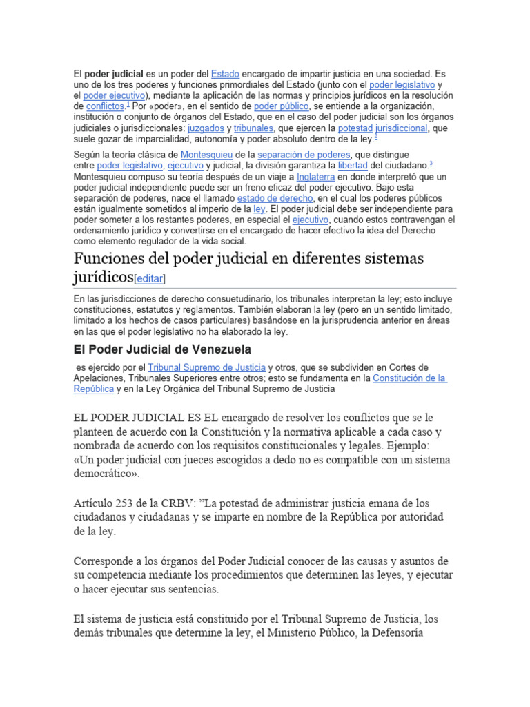 PODER JUDICIAL | PDF | Judicaturas | Gobierno