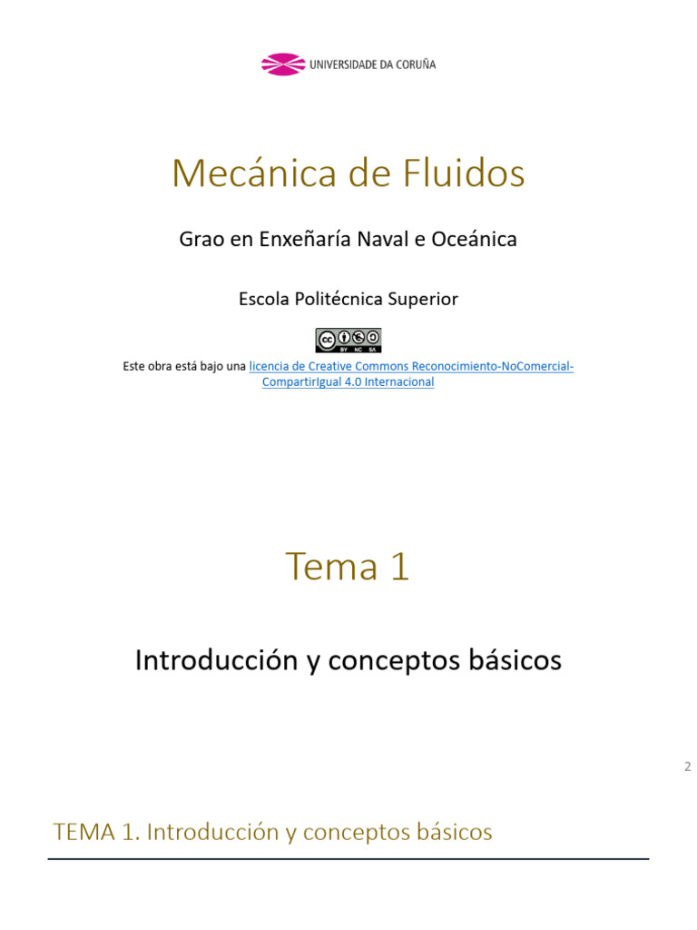 2020 Navales Mec 01 La Mecánica de Fluidos | Descargar gratis PDF | Mecánica de fluidos | Mecánica