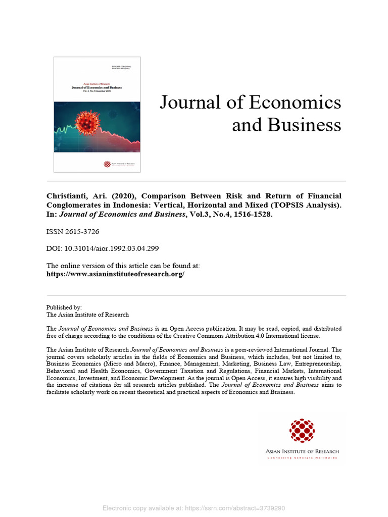 SSRN Id3739290 | PDF | Conglomerate (Company) | Interest