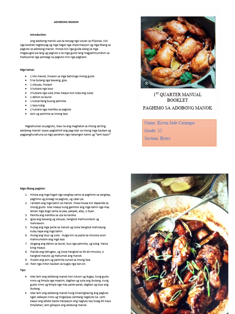 Adobong Manok | PDF