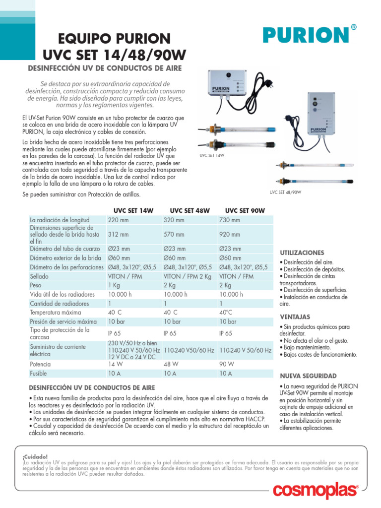 Ficha Tecnica Purion 26-07-21 | PDF | Ultravioleta