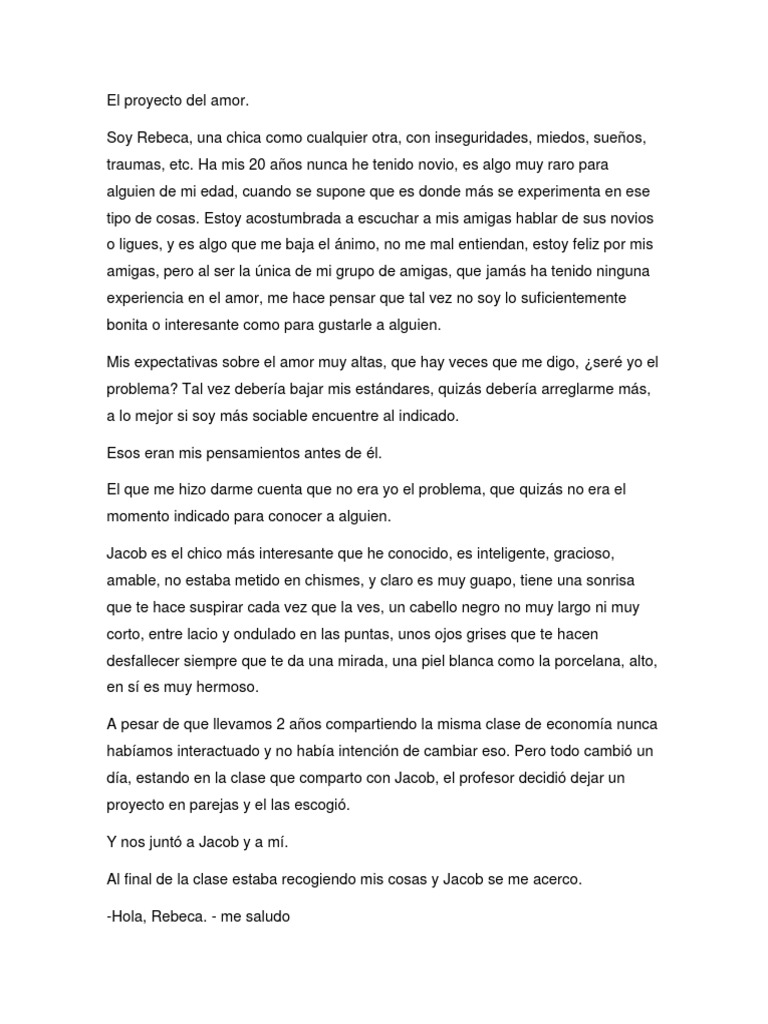 El Proyecto Del Amor | PDF | Jacob | Amor