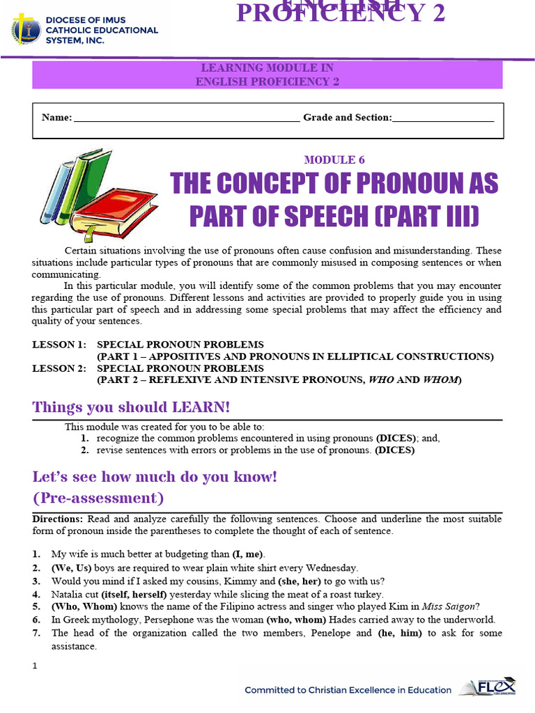 Module 6 - English Proficiency 2 (Final) | PDF | Language Mechanics ...