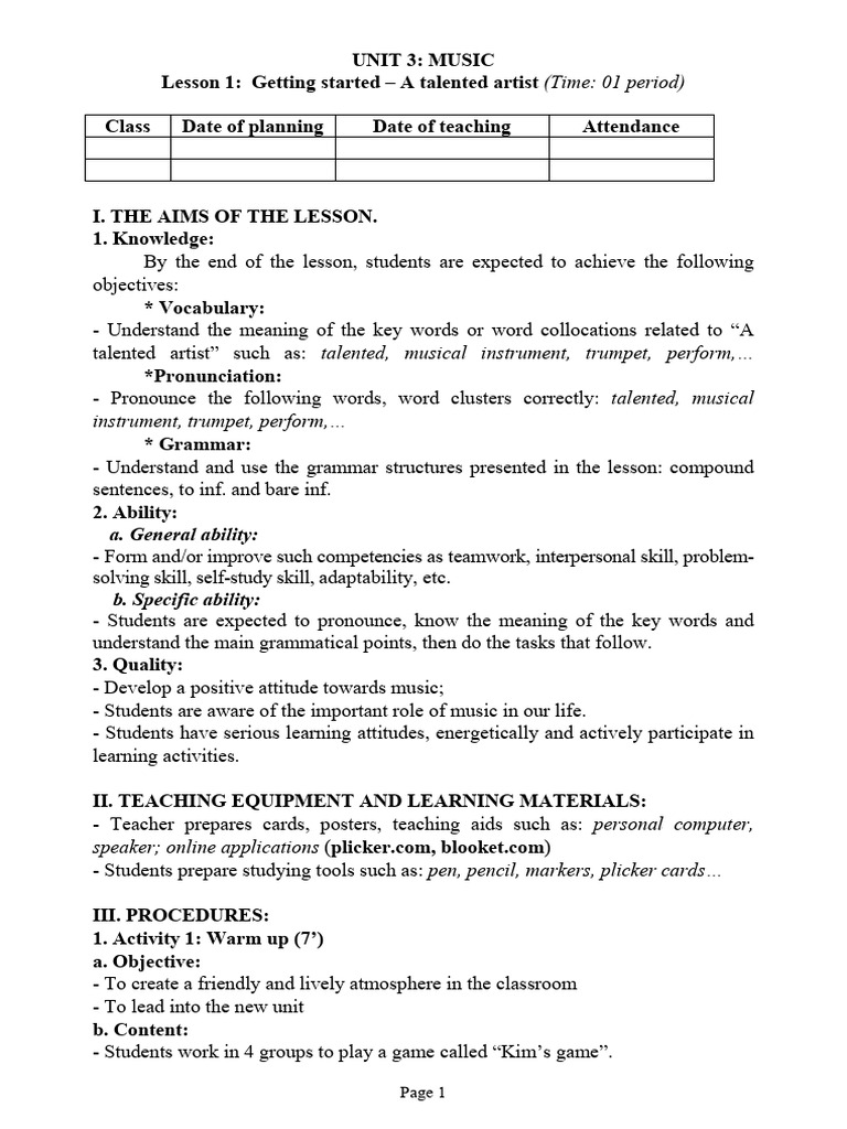 UNIT 3 - Getting Started - E10 | PDF | Reading Comprehension | Question