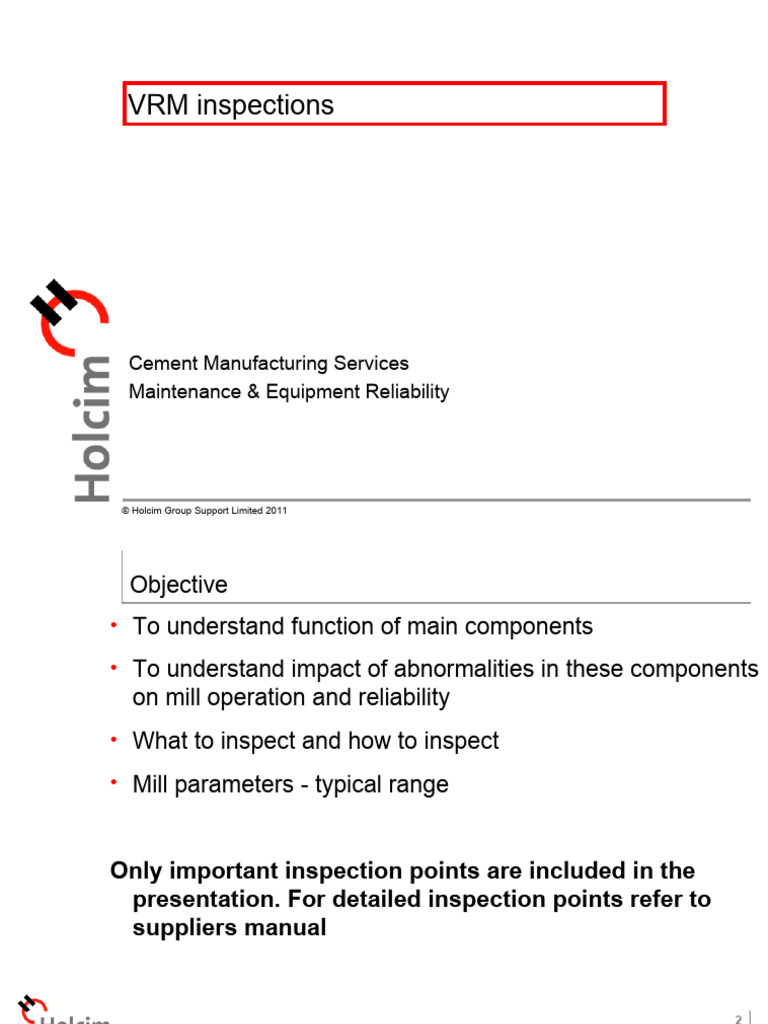 31 MER VRM Inspections - Rev JSJ 120507 | PDF | Bearing (Mechanical ...