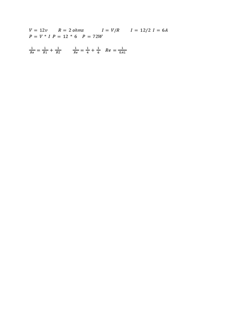 Llei D'ohm | PDF