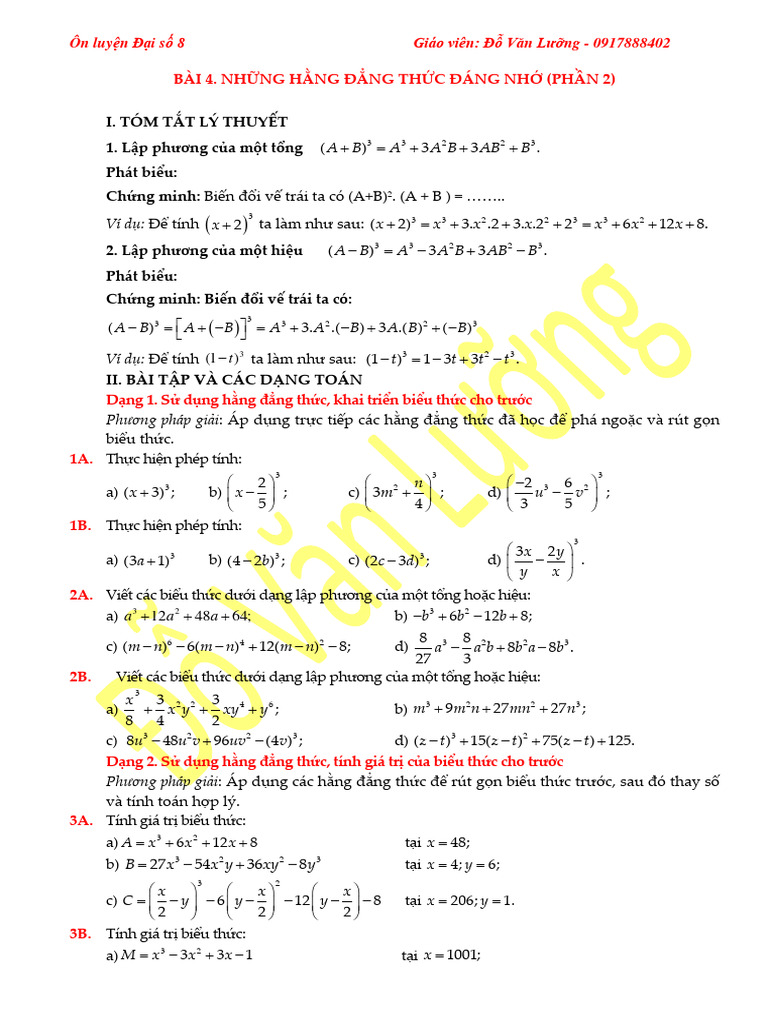 Bai 4. Nhung Hang Dang Thuc Dang Nho (Phan 2) | PDF