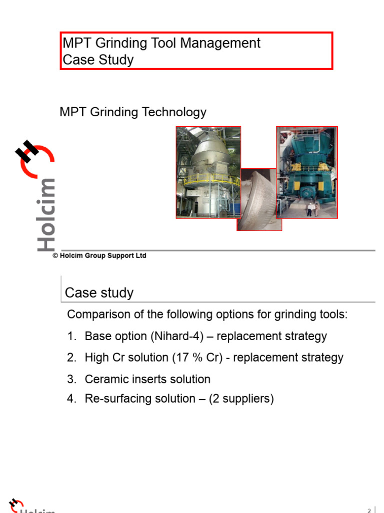 23 MPT VRM Grinding Tools Management - Case Study - R1 | PDF | Nature ...
