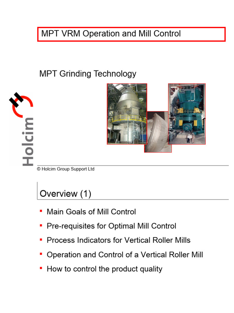 Vertical Roller Mill Control Strategies | PDF