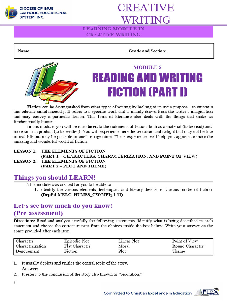 Module 5 - Creative Writing (Final) | PDF | Narration | Plot (Narrative)