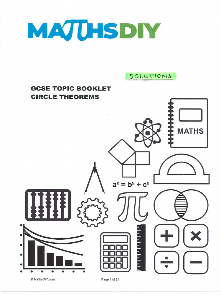 Circle Theorems SOLUTIONS | PDF