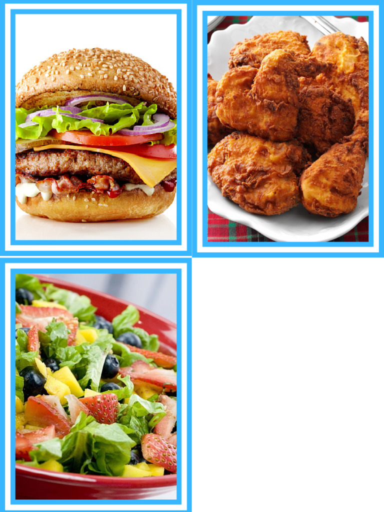 Food Flashcards-Template | PDF