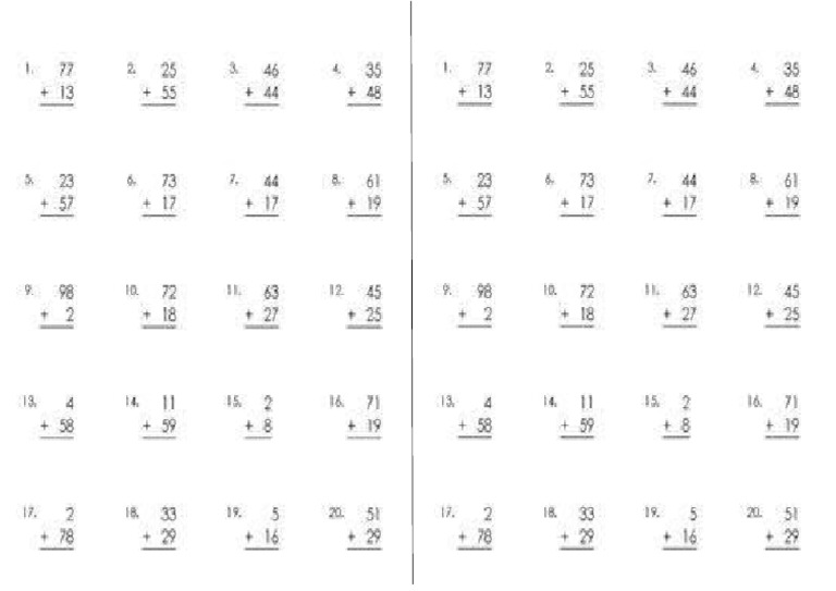 2-Digit Addition With Carry | PDF