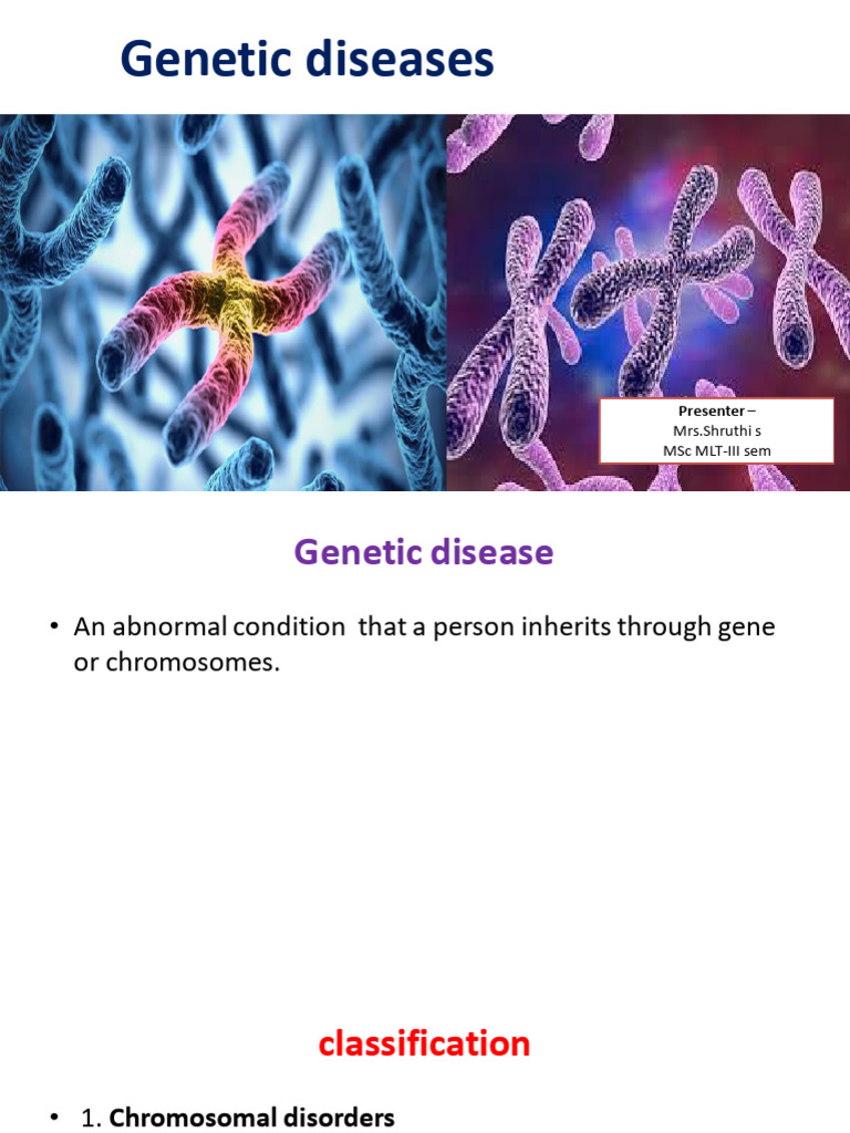 Genetic Disease - 230903 - 101420 | PDF | Genetic Disorder | Down Syndrome