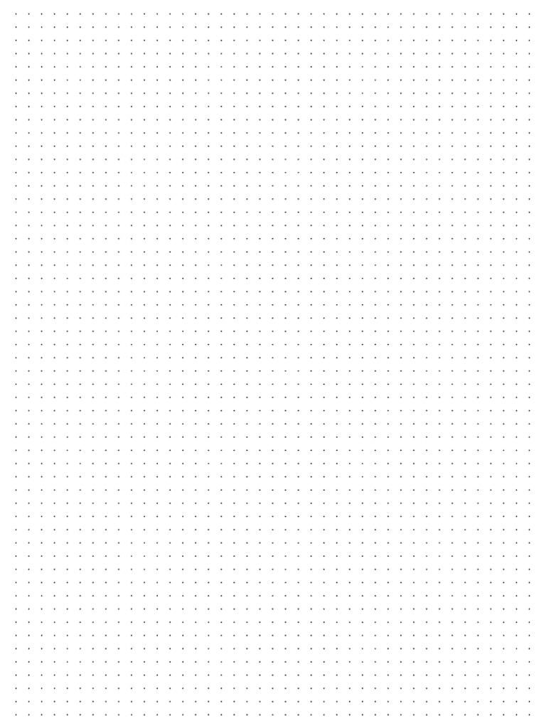 Bullet Journal Dot Grid Blank Dotted Journal Page | PDF