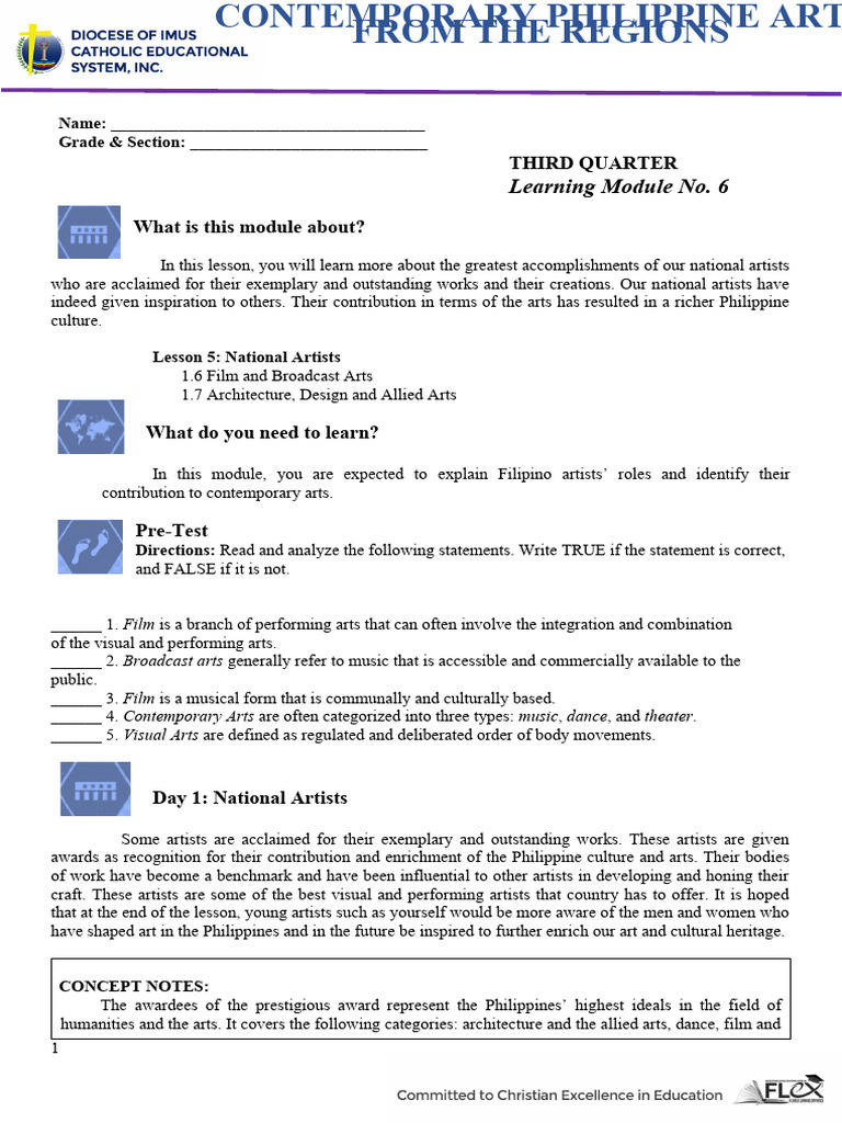 National Artists of the Philippines | PDF | Rubric (Academic)