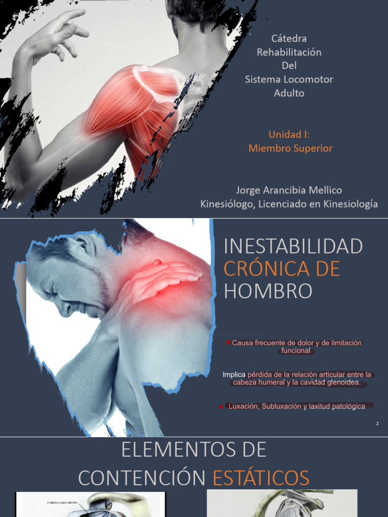 Inestabilidad de Hombro | PDF | Hombro | Extremidades (anatomía)