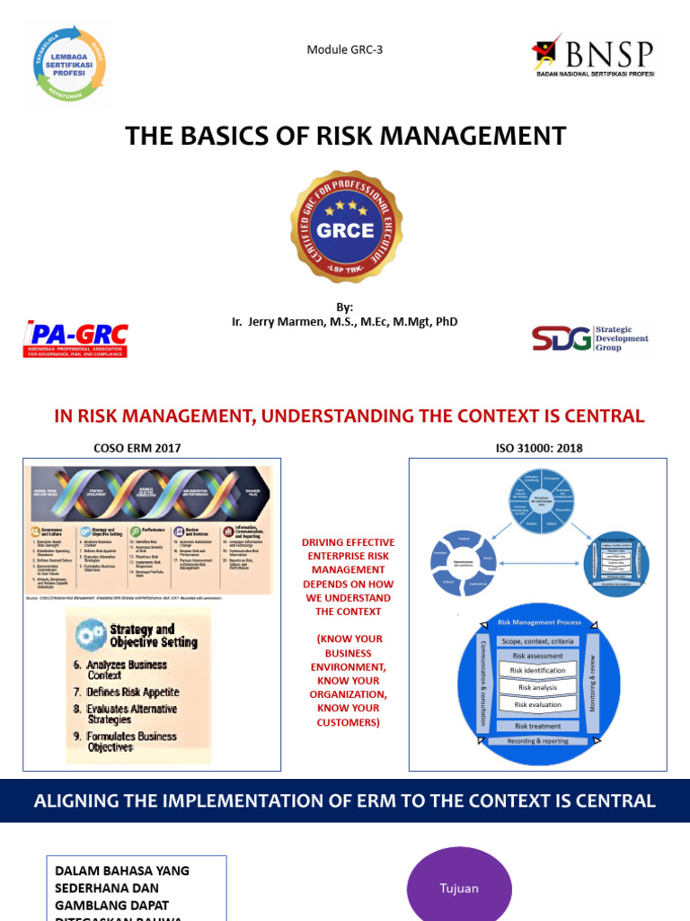 Module 3-The Basics of Risk Management - Version 1.6 | PDF | Risk ...