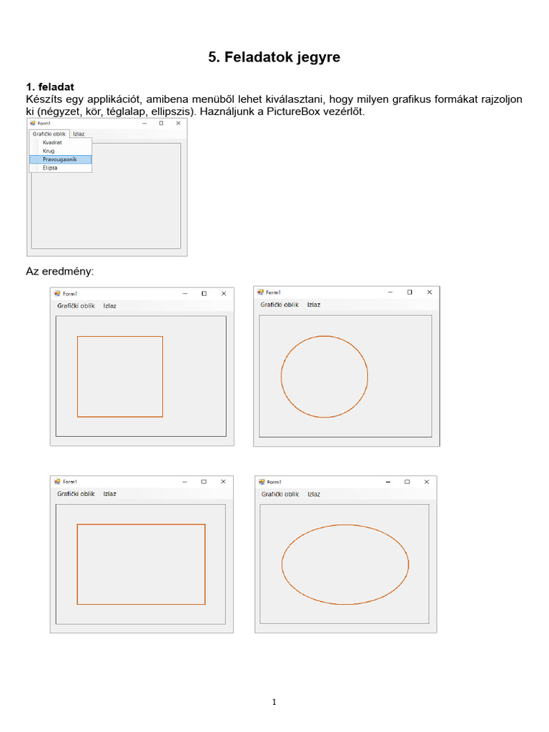 PIT Programozás 3 - 5 Feladatok | PDF