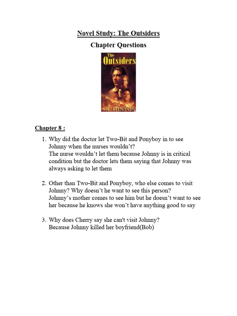 The Outsiders - Chapter 8 | PDF