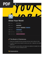 Show Your Work! by Austin Kleon Summary | PDF | Creativity | Narrative
