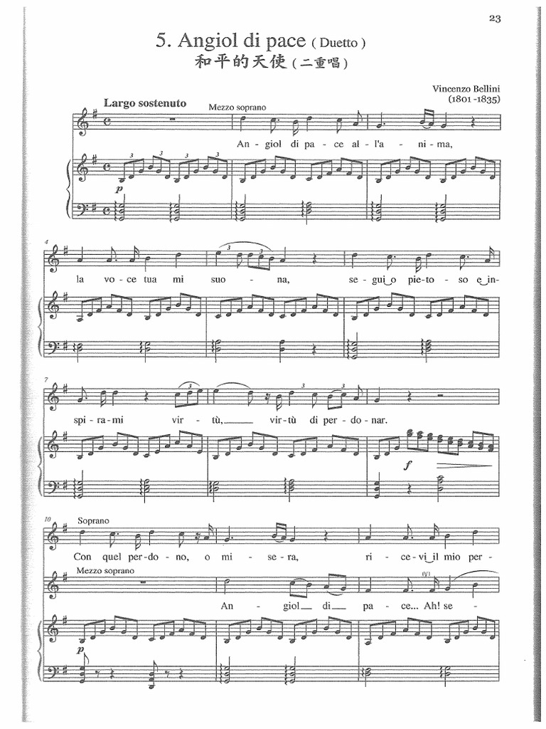 Bellini - Angiol Di Pace | PDF