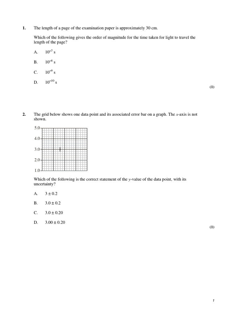 Review Sheet For Test 1 Sem 2 Tops 1,2,4 | PDF | Waves | Force