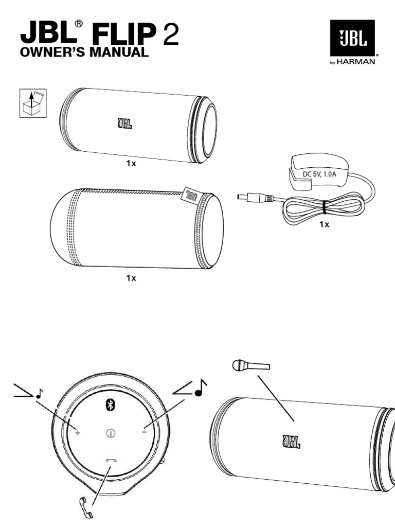 JBL Flip 2 Manual: Operación y Especificaciones | PDF | Electrónica ...
