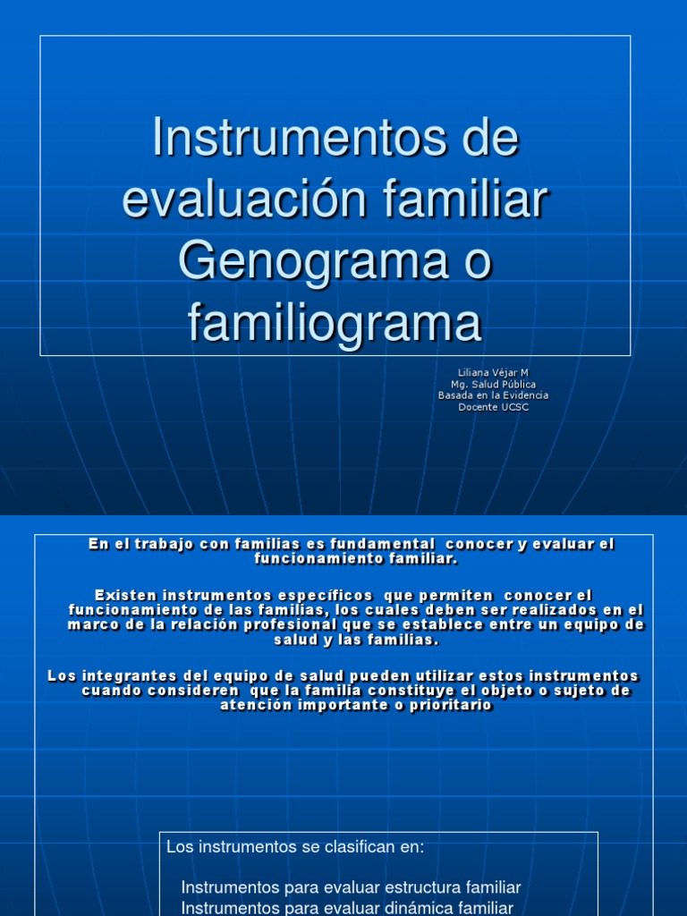6 Instrumentos de Evaluacion Familiar | PDF | Evolución | Información