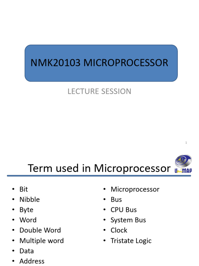 Week 1 - Introduction To 8085 | PDF | Central Processing Unit | Input/Output