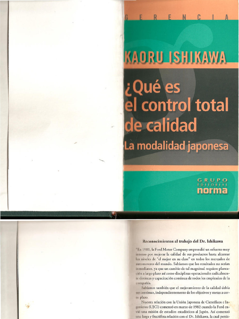 Que Es El Control Total de La Calidad - Ishikawa | PDF